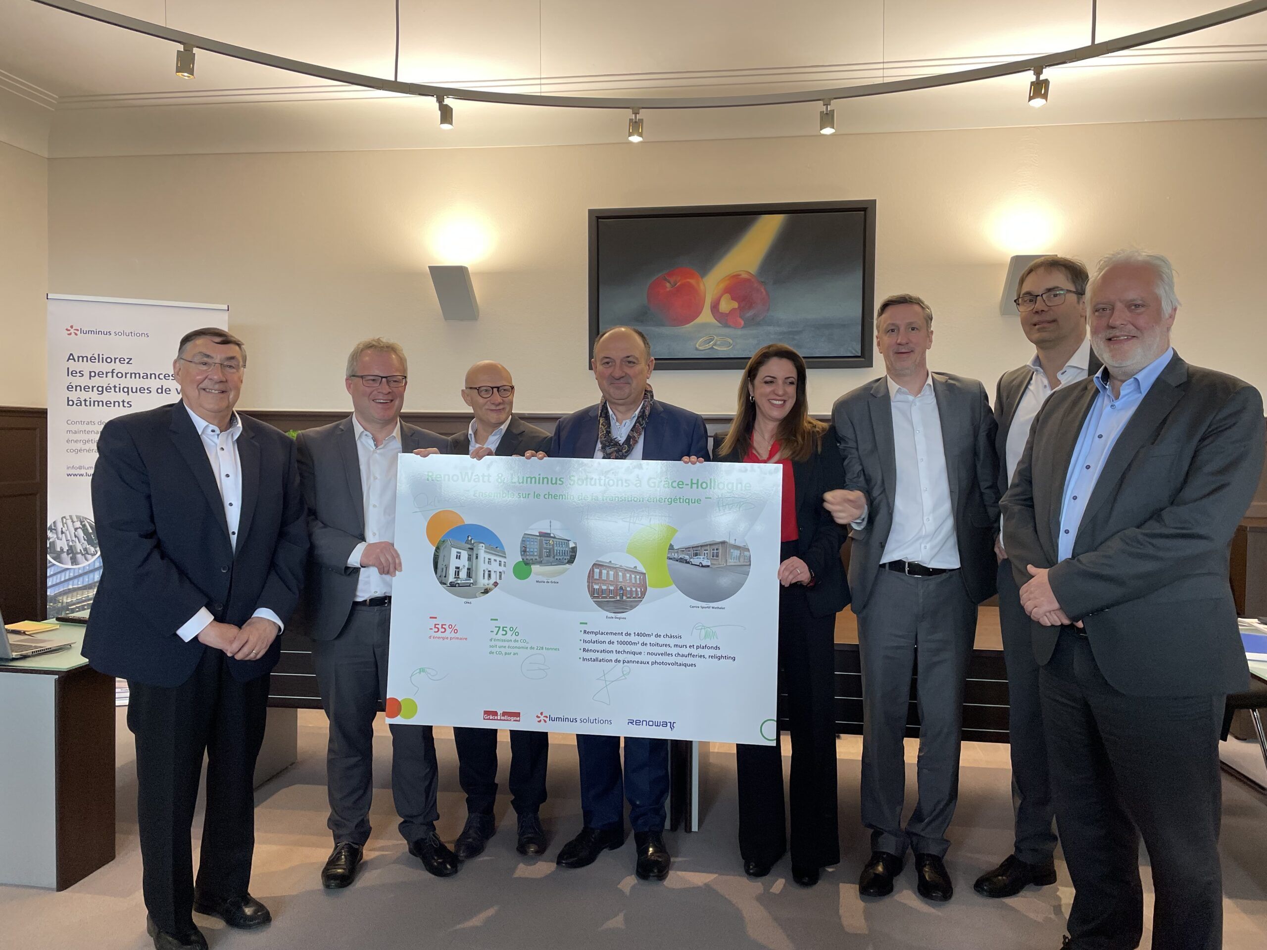 Meer dan 50% energiebesparing in 4 gebouwen voor Grâce-Hollogne dankzij EPC - Luminus Solutions